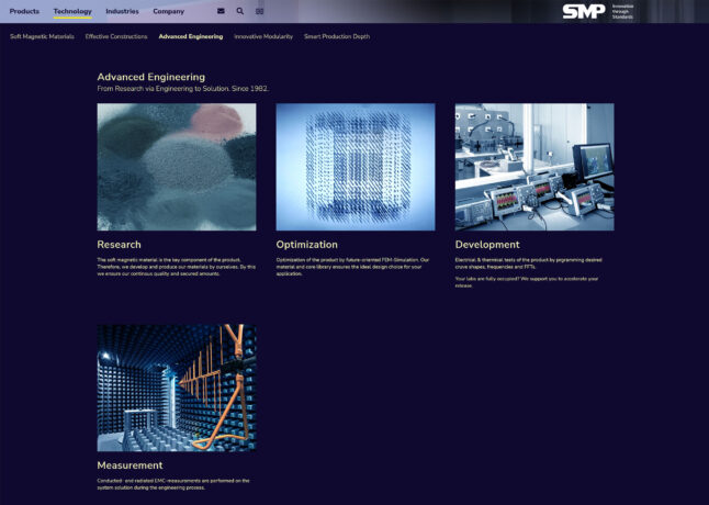 SMP’s new website: Engineering expertise, vertical range of manufacture ...