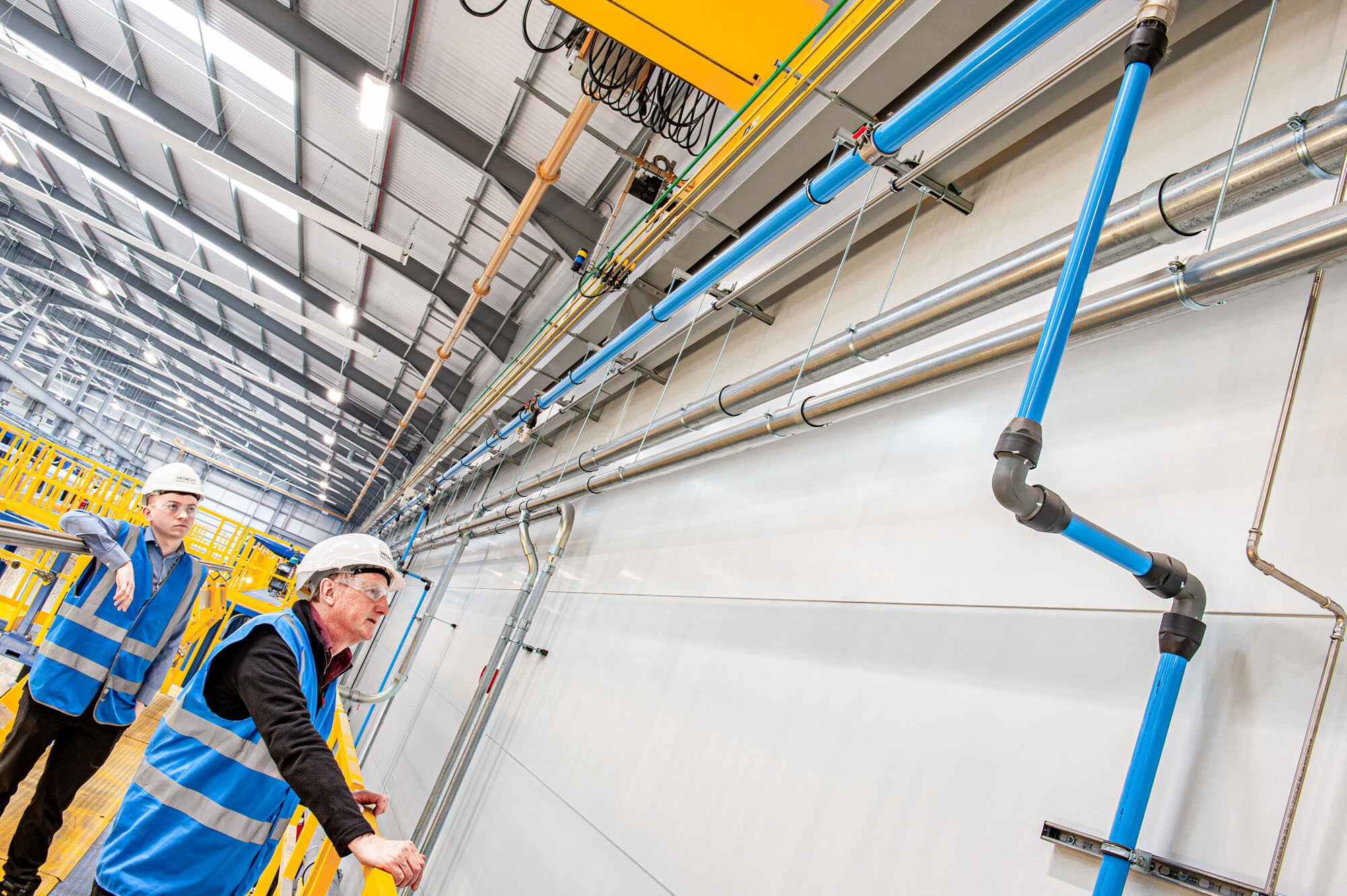 Atlas Copco compressed air/argon pipework system plays a vital role in ...